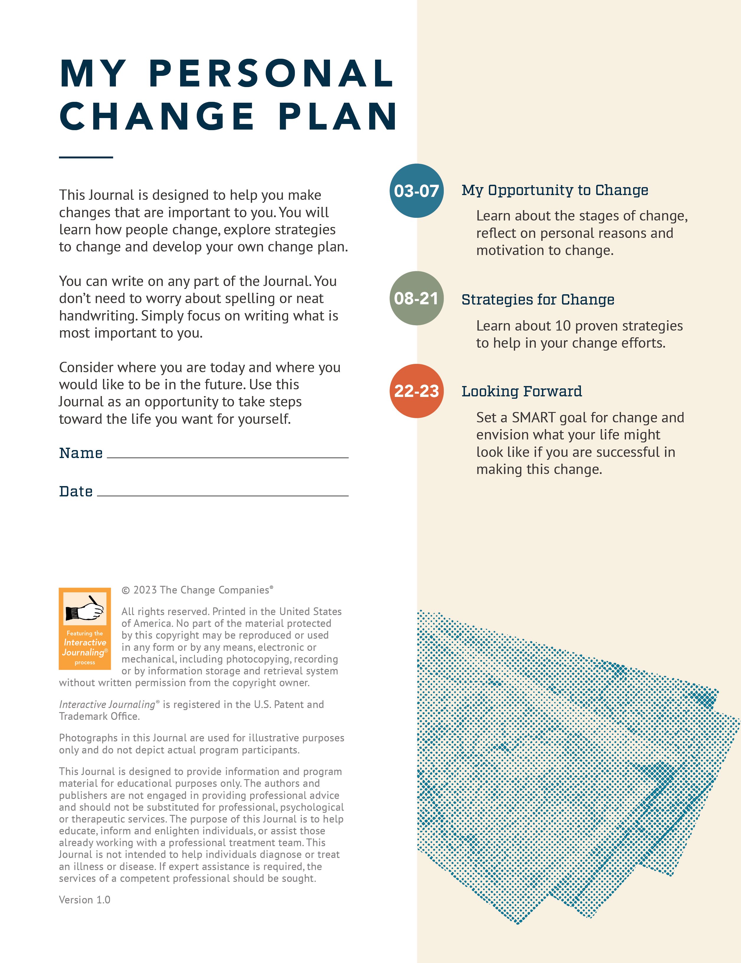 My Life in Recovery - My Personal Change Plan – The Change Companies